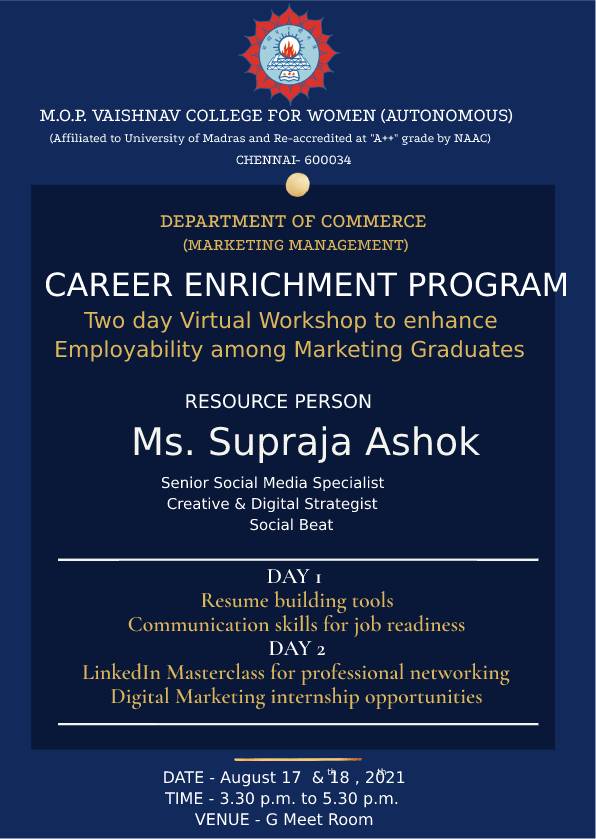 B.Com (MM) - Career Enrichment Program - MOP