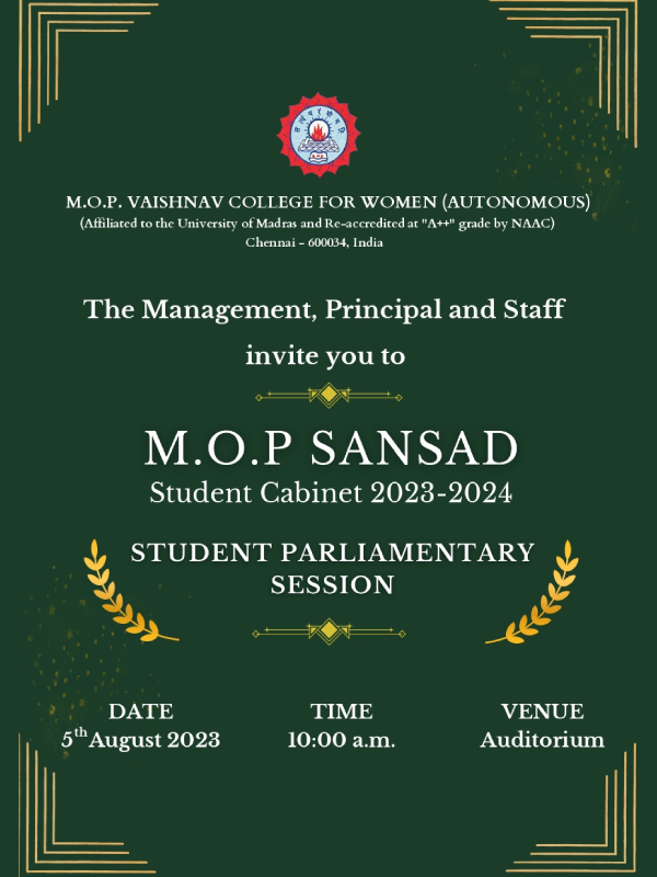 Student Parliamentary Session - MOP